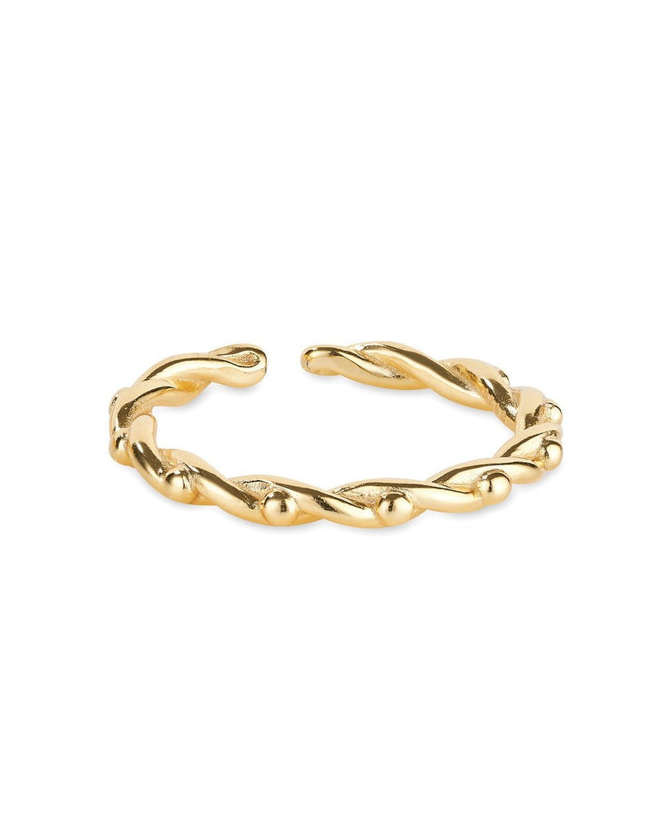 14K Gold Chain Link Ring Set, Dainty Stacking Rings Set, Thin Gold Band ...